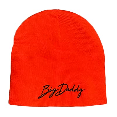Big Daddy Red Puff Logo Snapback Hat (White) | Big Daddy Clothing Co.