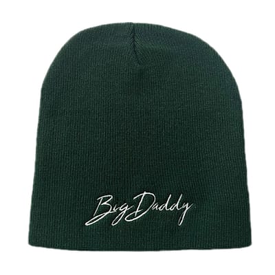 Big Daddy Red Puff Logo Snapback Hat (White) | Big Daddy Clothing Co.