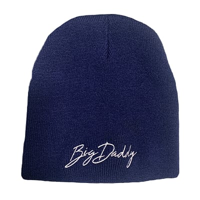 Big Daddy Red Puff Logo Snapback Hat (White) | Big Daddy Clothing Co.