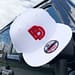 Big Daddy Red Puff Logo Snapback Hat (White) | Big Daddy Clothing Co.