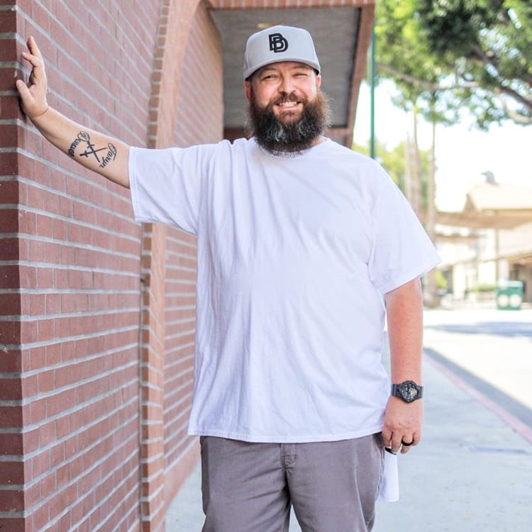 Big Daddy Black Puff Logo Snapback Hat (White) | Big Daddy Clothing Co.