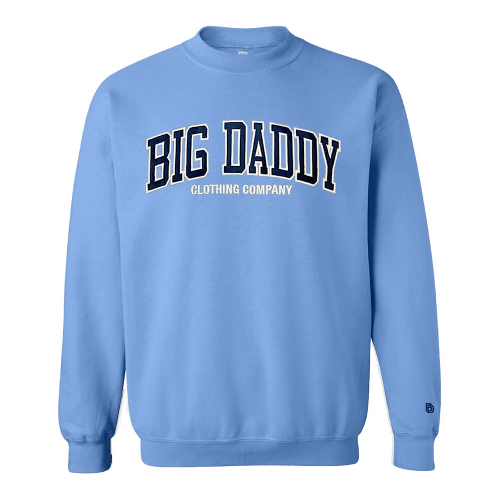 Big Daddy Arch Applique Crewneck (Carolina Blue) | Sizes 2XL - 7XL