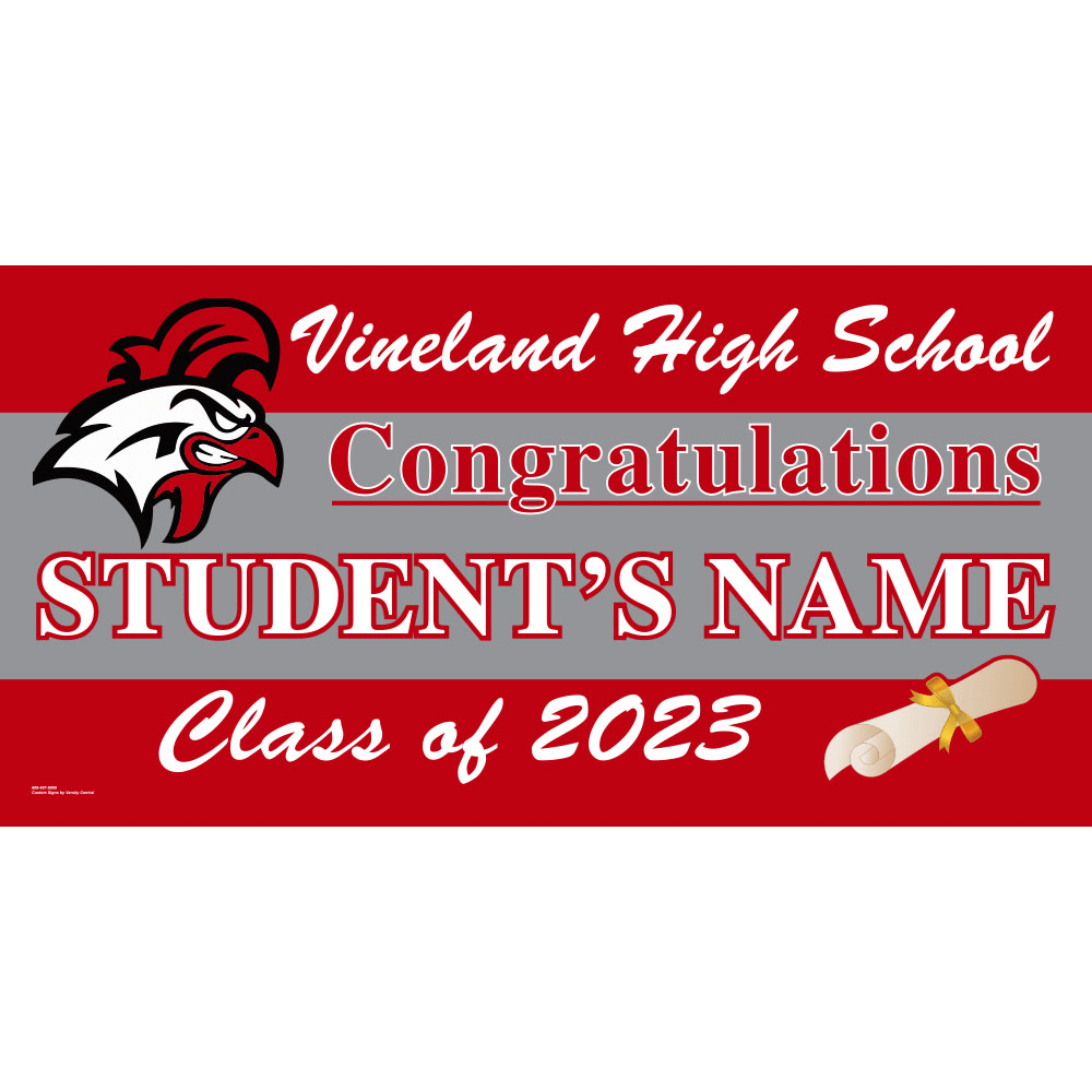 Vineland High School Graduation Lawn Sign | VarsityCentralNJ.com