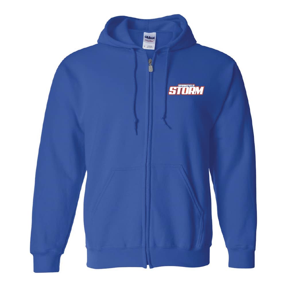 Springfield Storm Full-Zip Hoodie – Royal | VarsityCentralNJ.com