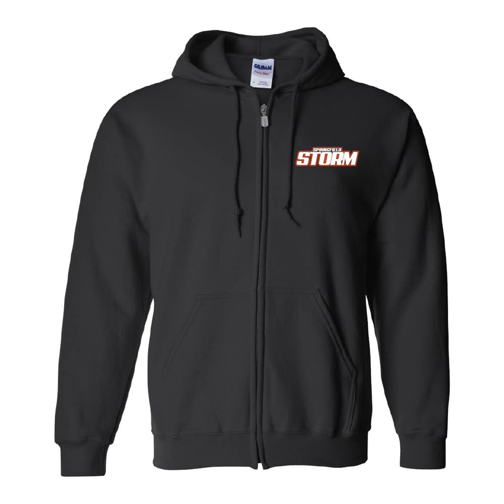 Springfield Storm Full-Zip Hoodie – Black | VarsityCentralNJ.com