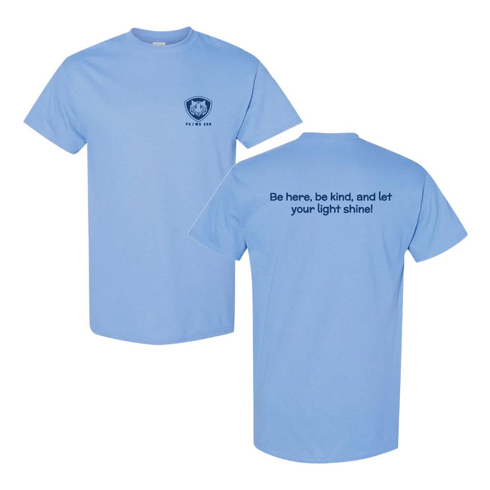 PS/MS 206 Short Sleeve Tee – Carolina Blue | VarsityCentralNJ.com