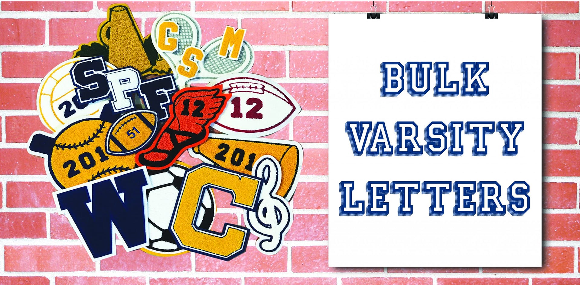 Wholesale Bulk Varsity Letters | VarsityCentralNJ.com